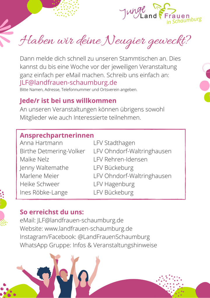 Unser neues Programm ist da - Landfrauen Schaumburg